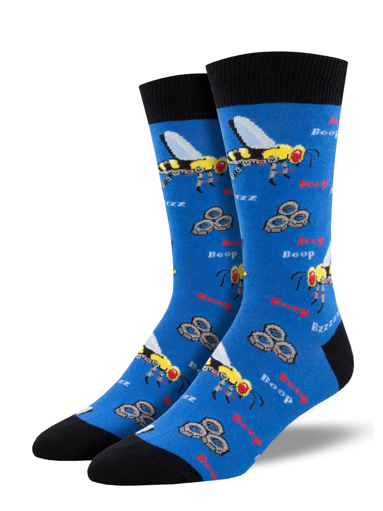 Robot Wasp Graphic Socks for Men – Put Your Socks On